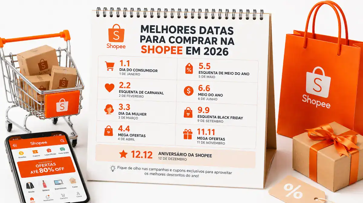Melhores datas para comprar na Shopee 2026