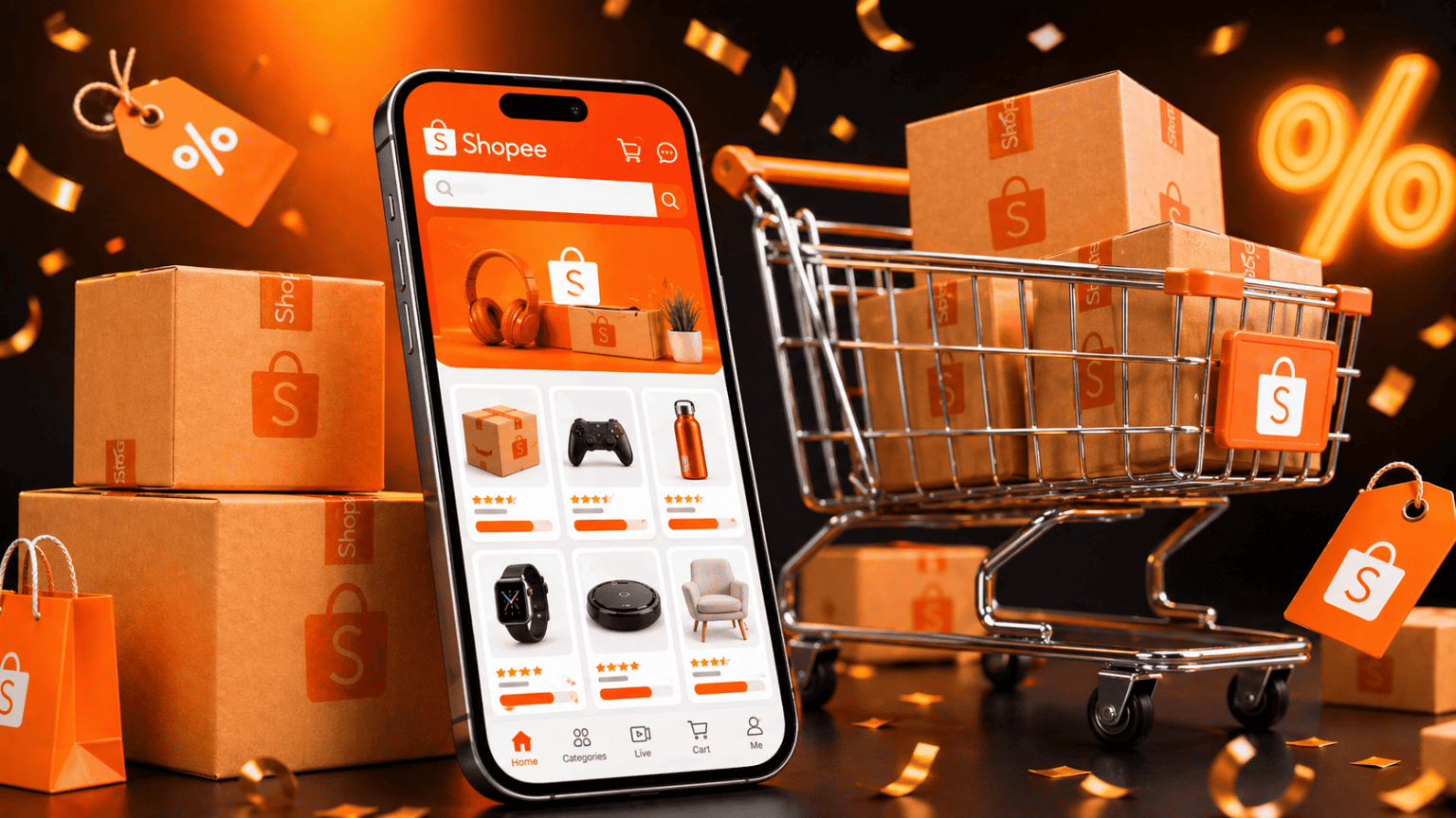 Shopee Esquenta 5.5 Libera Frete Grátis e até 50% de Cashback Hoje ...